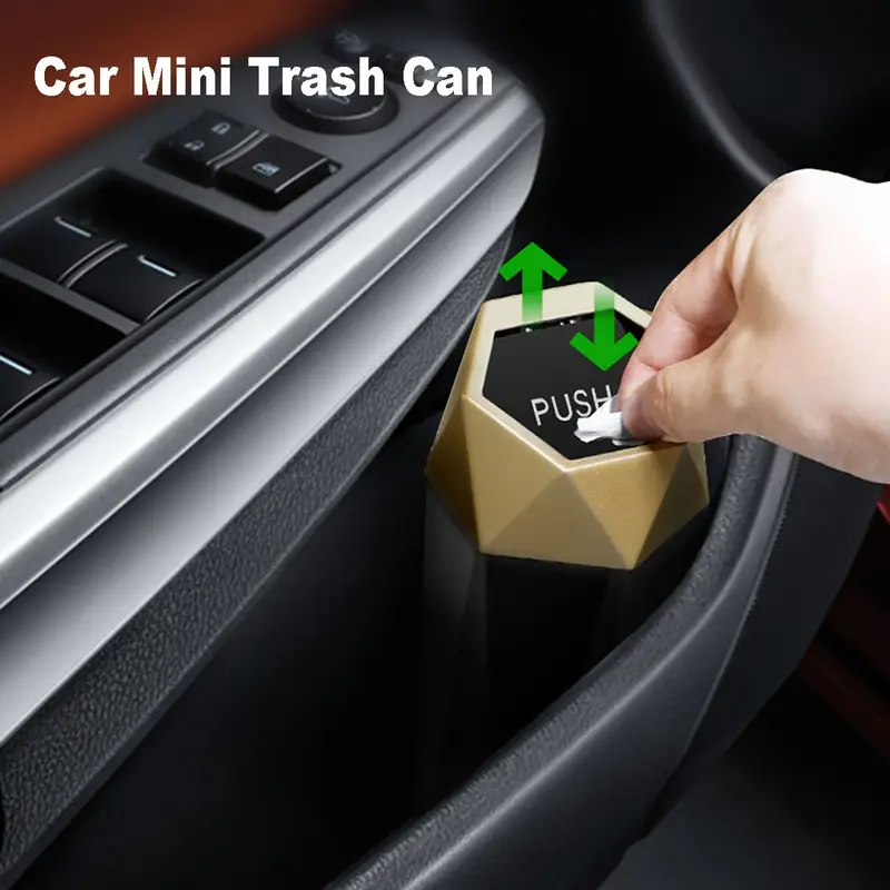 3個の車用ごみ箱(蓋付き) ミニ車用ごみ箱 漏れ防止車用ごみ箱 車用 および車用 家庭用 オフィス用の収納。 Temu Japan