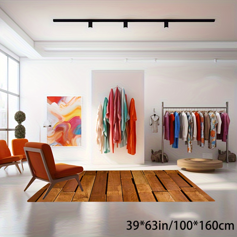 1pc Crystal Fleece Nordic Simple Imitation Wood Pattern - Temu Canada