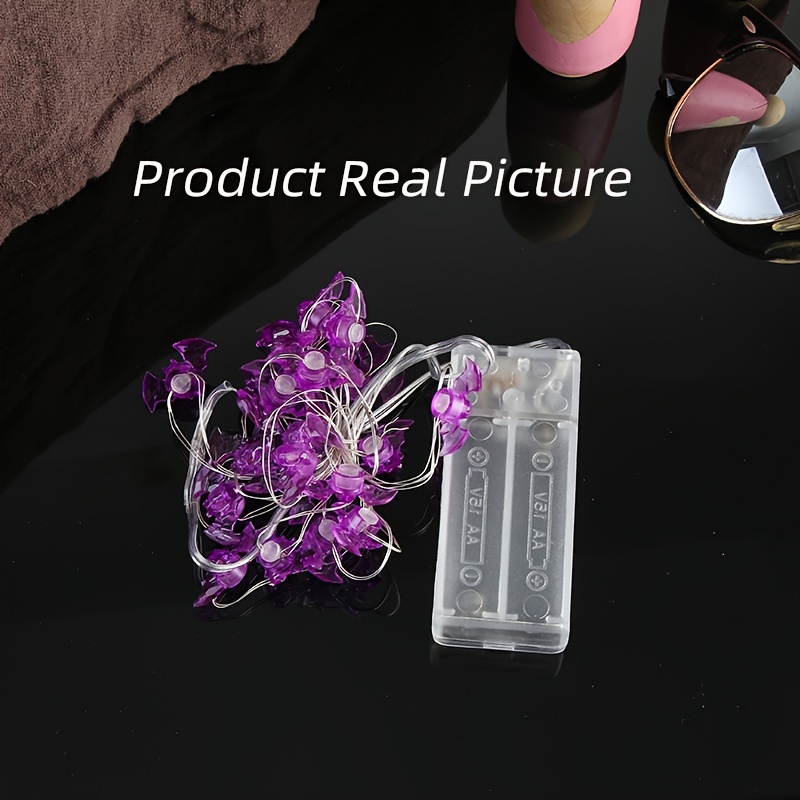 Halloween String Lights, Pumpkin Ghost Bats Lights Battery Operated ...