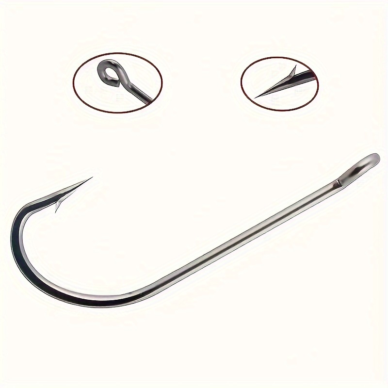 High Carbon Steel Barbed Hooks Size 3# 12# Sharp - Temu Australia
