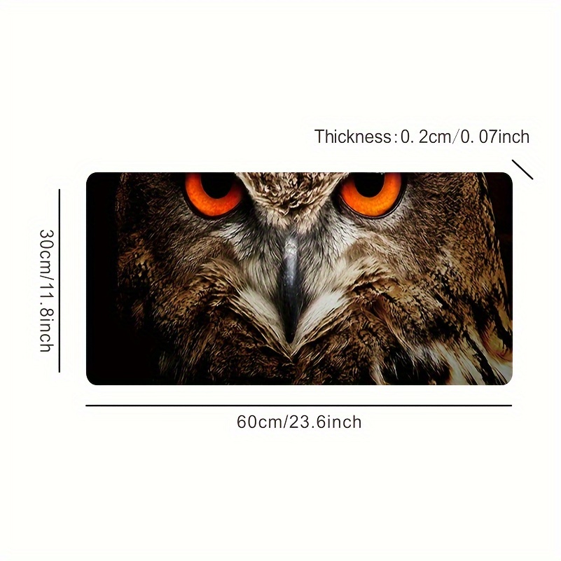 Owl Pattern Mouse Pad/super Soft Office Mouse Pad natural - Temu United ...