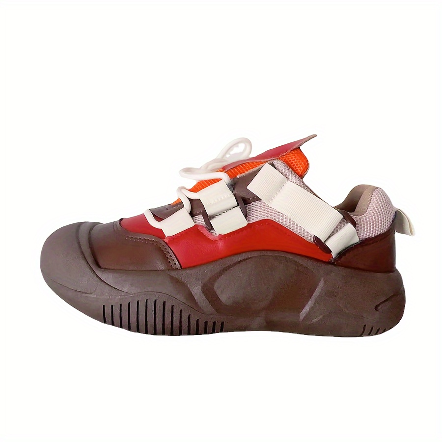 Women's Trendy Retro Color Blocking Chunky Sneakers - Temu United Kingdom