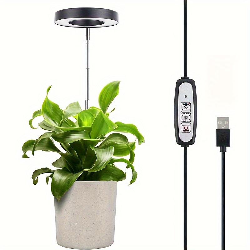 1個2個 この調整可能なledフルスペクトル植物ライトで屋内植物を育てましょう4調光可能な明るさと248時間タイマ Temu Japan