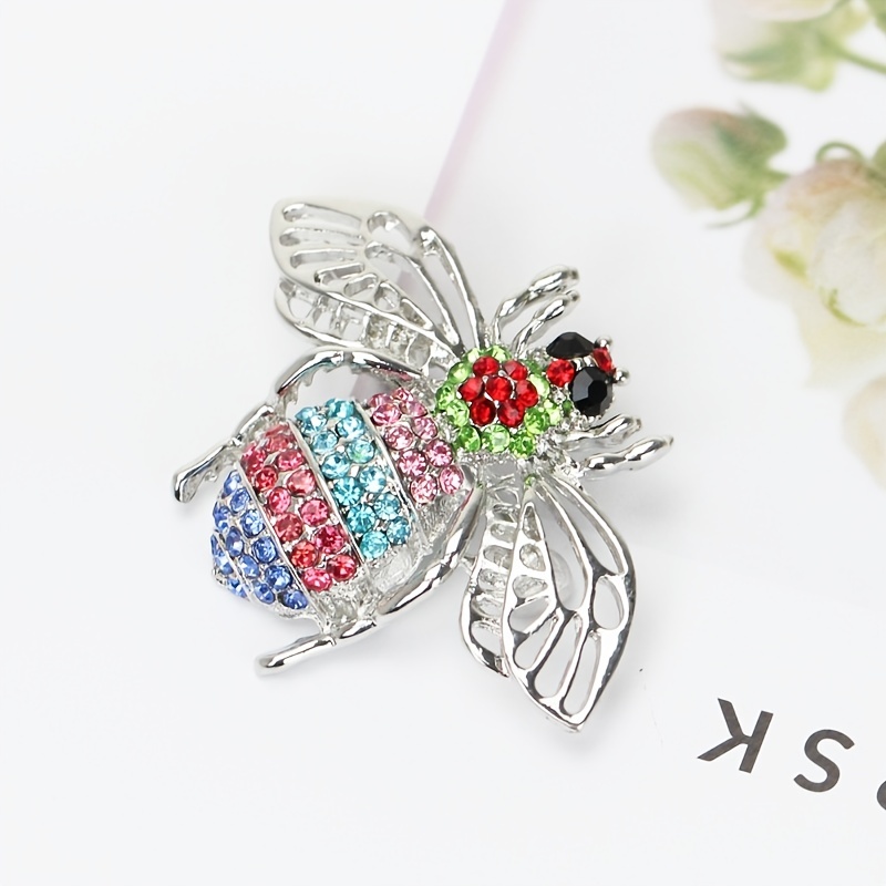 Vintage Bee Brooches Pins Men Fashion Insect Crystal Jewelry - Temu New ...