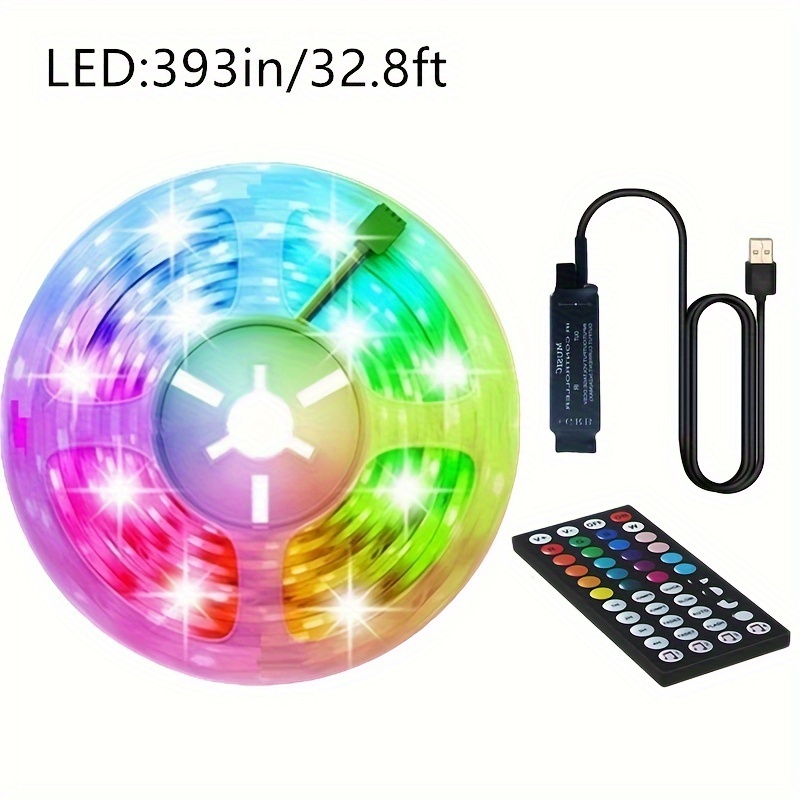 Music 5050 Led Strip Lights 5v Rgb Strip Infrared - Temu Canada