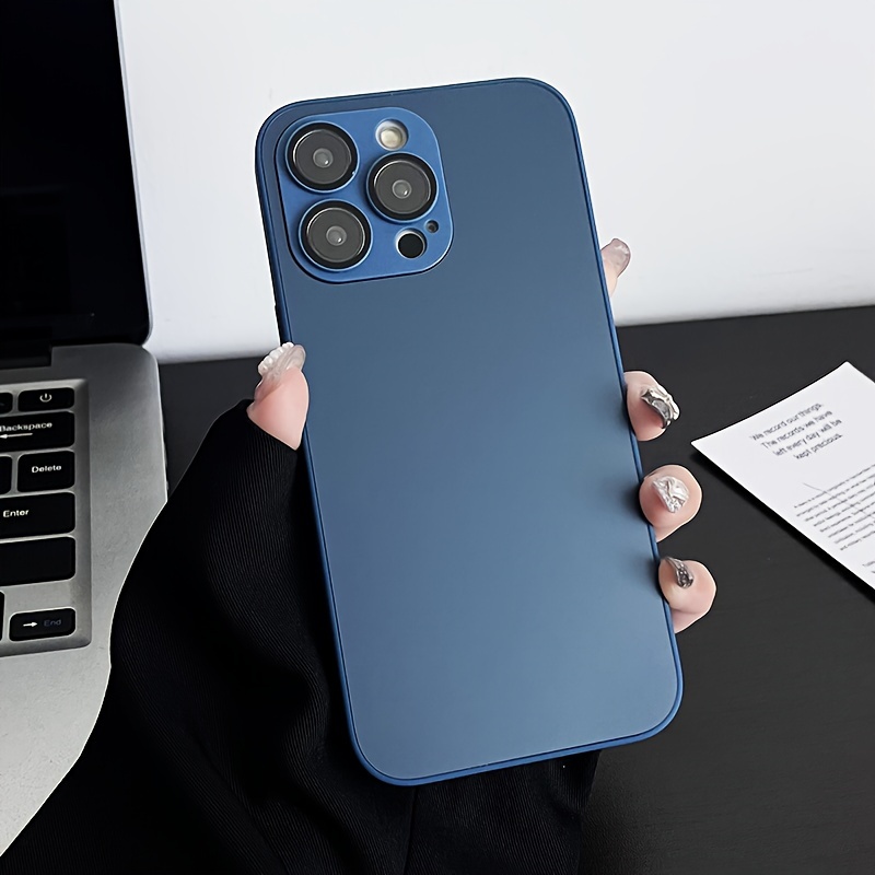 Plain Color Phone Case Iphone 11 Pro Max/11/14 Pro/14/13/12 - Temu ...