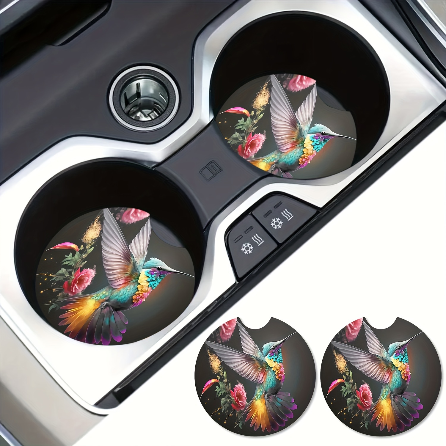 Hummingbird Pattern Coasters Car Cup Holders Coasters Table - Temu ...