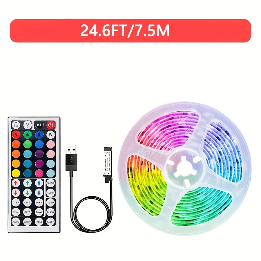 Rgb Strip Lights 5v Adhesive Self adhesive Strip Lights Led - Temu ...