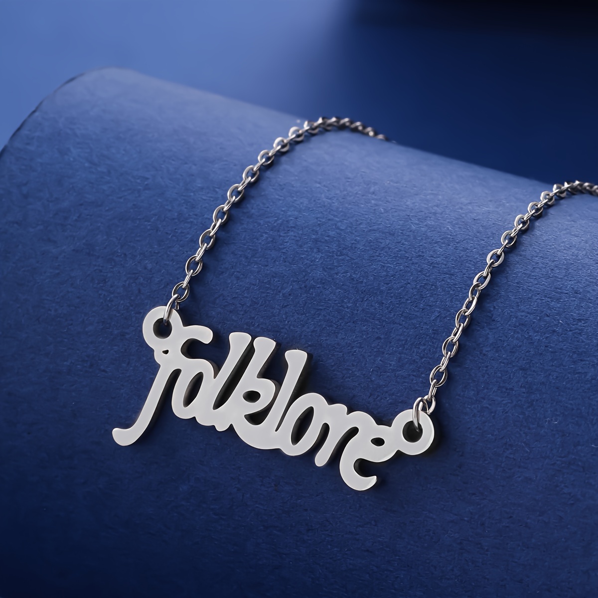 French Style Letter Pendant Neck Chain Copper Necklace - Temu United ...