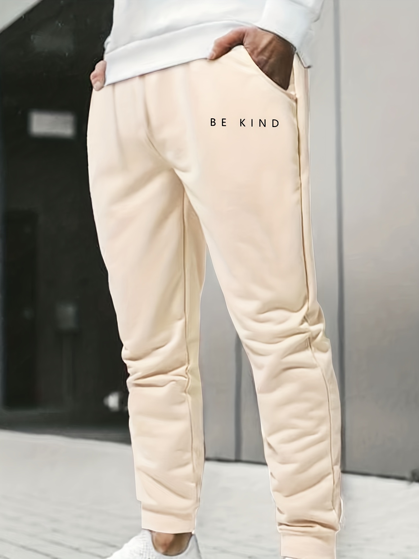 Kind Print Drawstring Sweatpants Loose Fit Pants Men's - Temu New Zealand