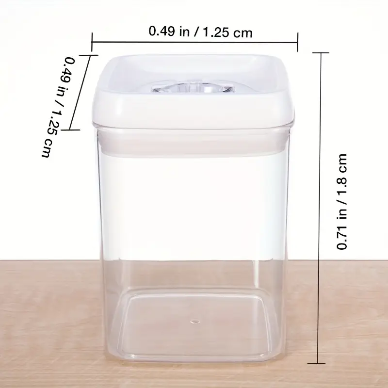 1個の密閉式食品保存容器 簡単なロック付きプラスチックシリアル容器 防湿透明ボックス シリアル 米 パスタ 紅茶 ナッツ Temu Japan