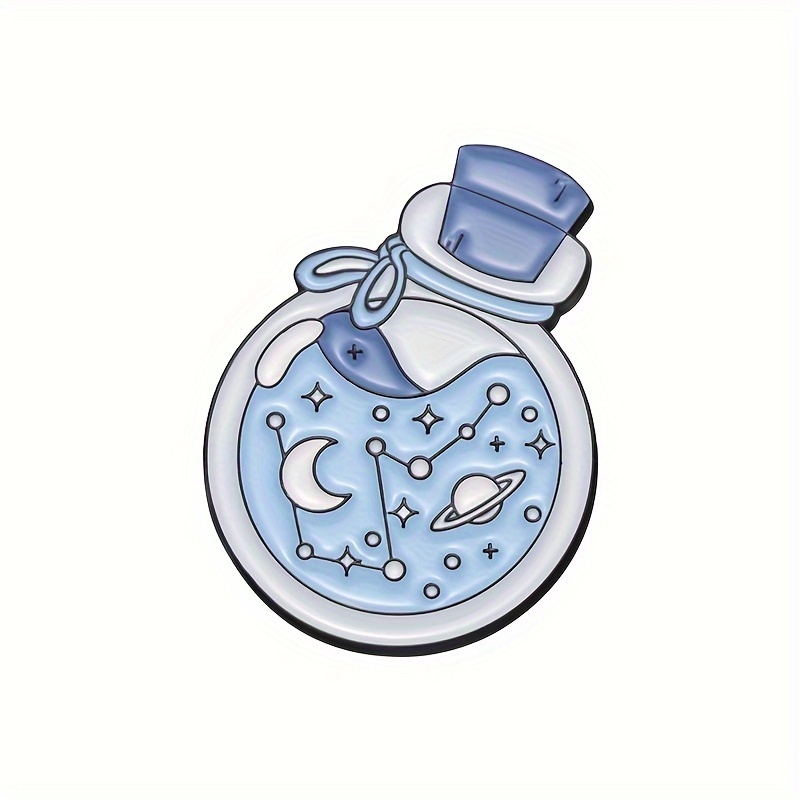 Cute Brooch, Ghost Planet Moon Bottle Brooch - Temu United Kingdom