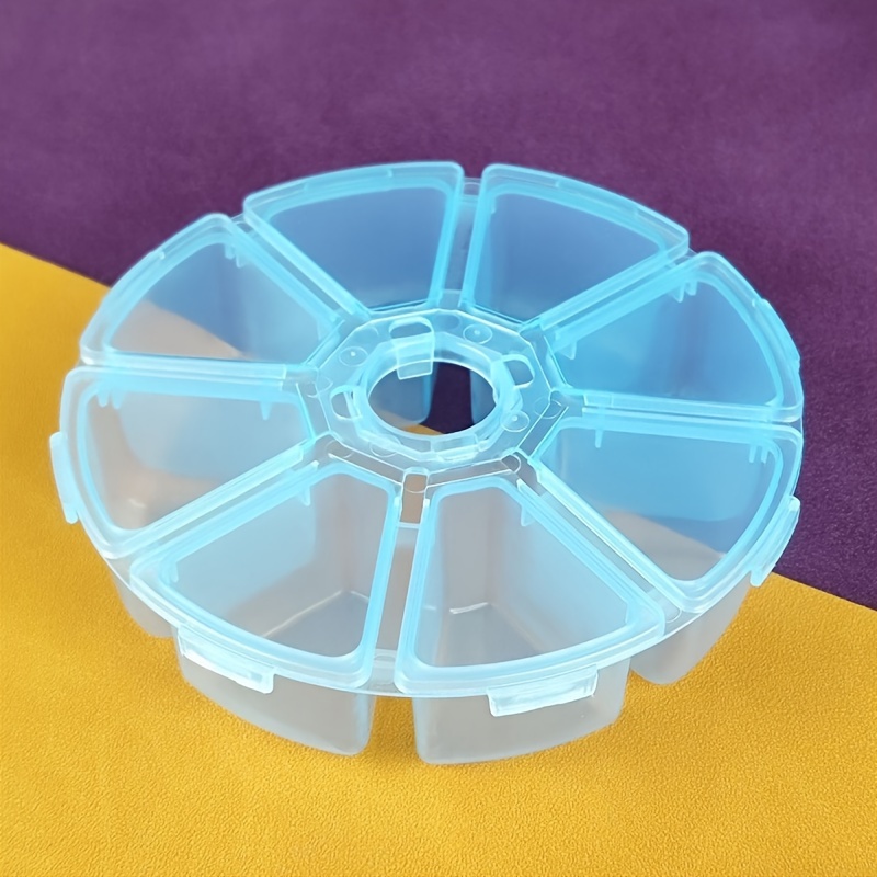 Round Clear Plastic Organizer Jewelry Mini Storage Box Clear - Temu ...