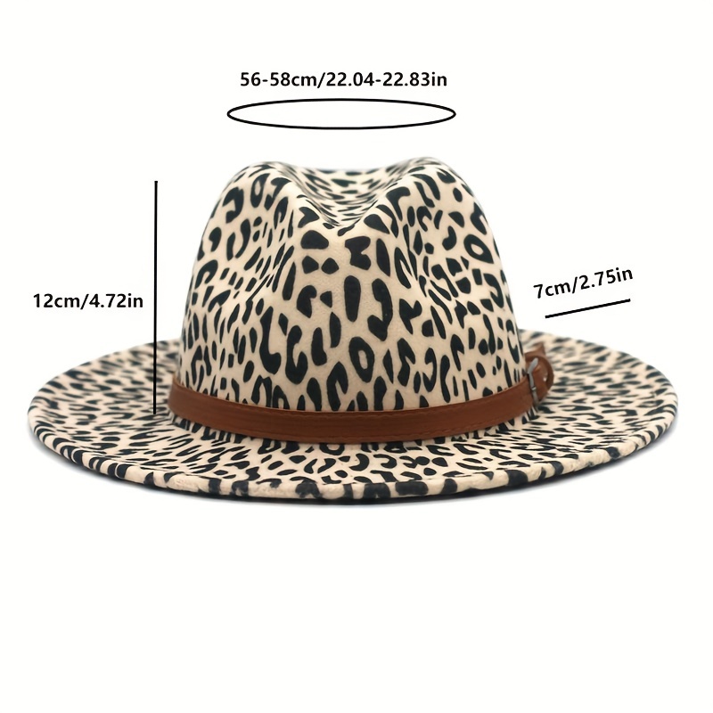 Autumn Winter Leopard Jazz Tweed Bowler Hat Men Women - Temu Canada