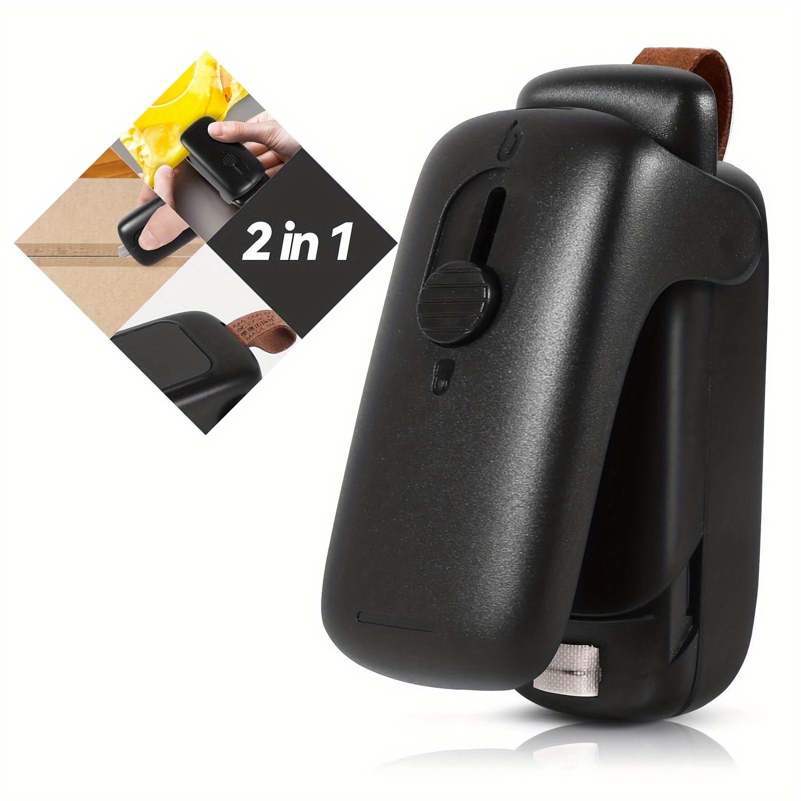 Mini Bag Sealer Chip Bag Sealer Bag Sealer Heat Seal Cutter - Temu Canada