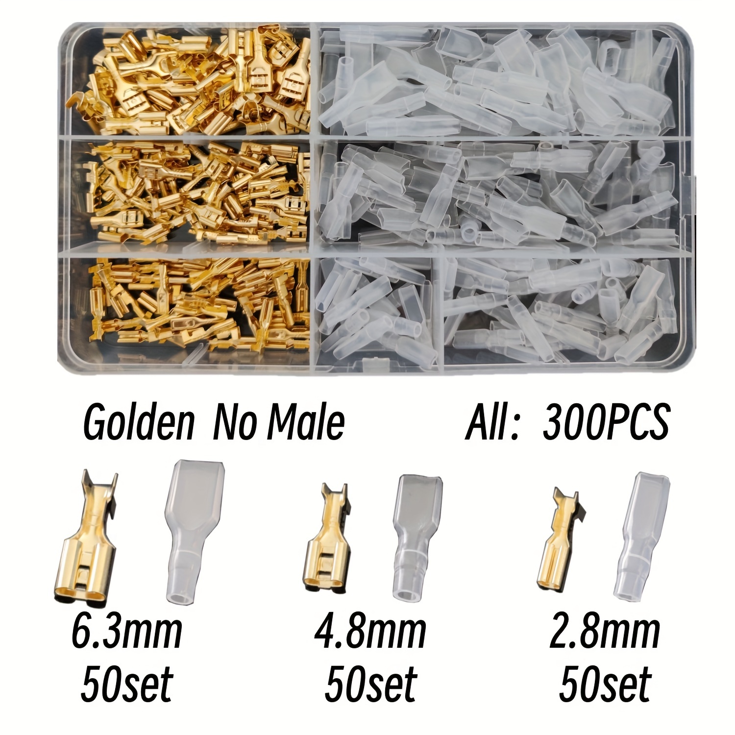 Plug Spring Female No Male Spade Cold Crimp Terminals - Temu Australia