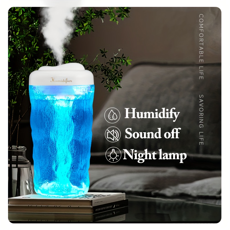 Portable Cold Desk Gift Ice Core Humidifier Rechargeable - Temu Australia
