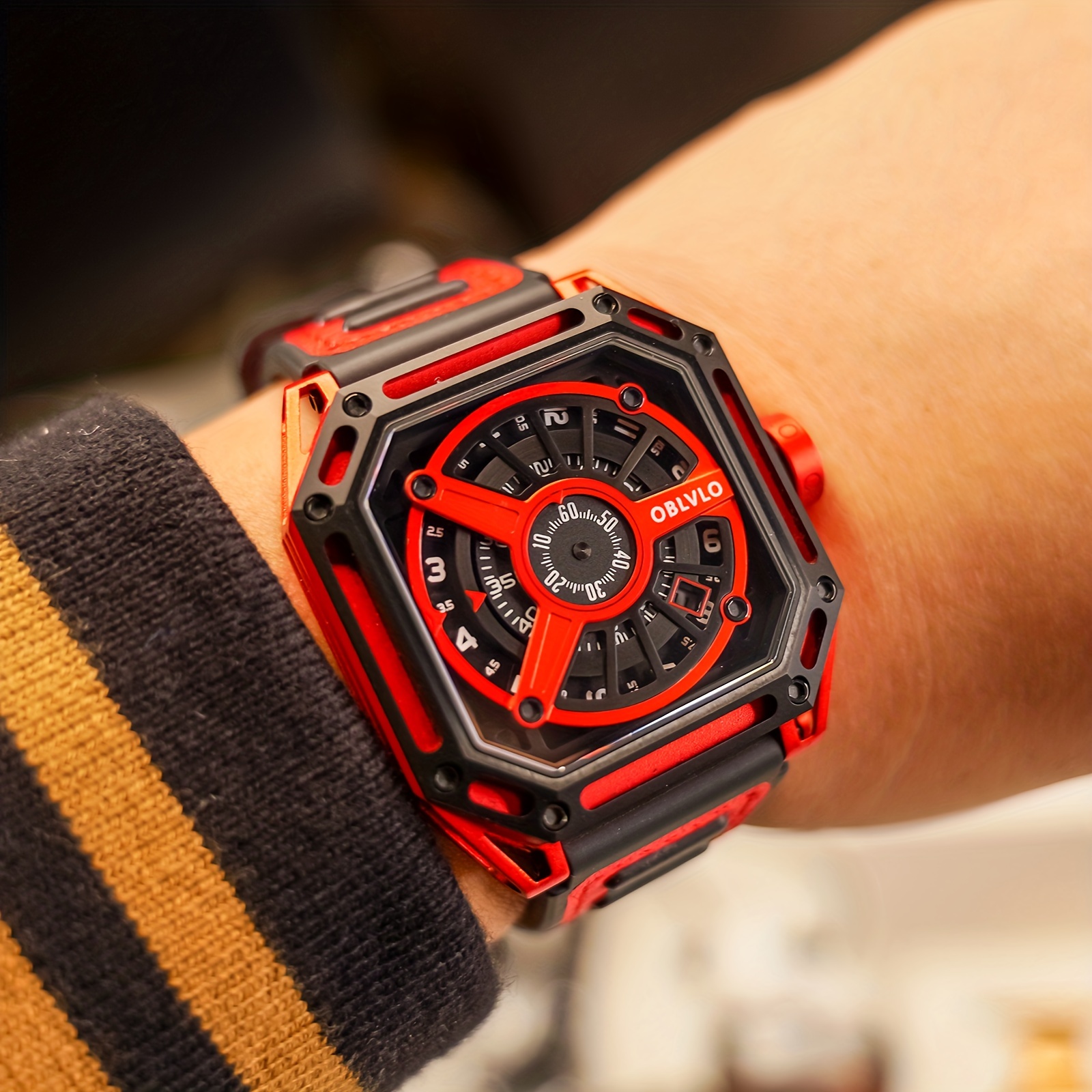 Mens Watch Creative Dial Star Strong Night Light Automatic Mechanical ...