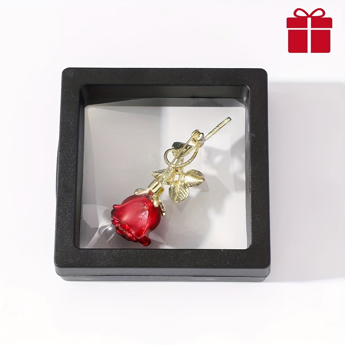 Red Rose Flower Brooch Pin Elegant Zinc Alloy Clothings - Temu Portugal