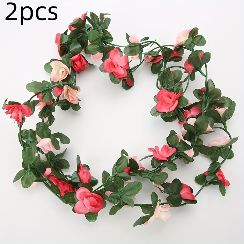 Garland Rose Vine Bedroom Flower Vine Rose Decoration - Temu Australia