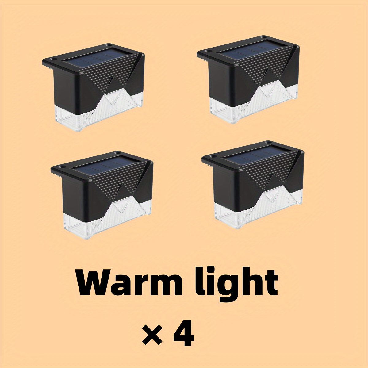 Solar Step Lights Solar Deck Lights Outdoor Rainproof Garden - Temu ...