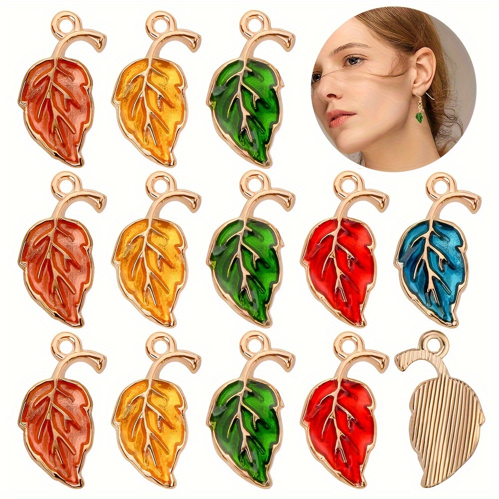 Random Color Cute Total Maple Leaf Shaped Pendants Diy - Temu United ...