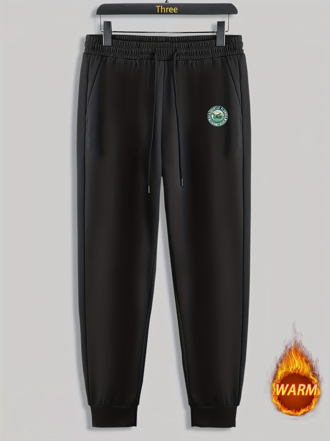 Turtle Print Drawstring Sweatpants Loose Fit Pants Mens Temu United