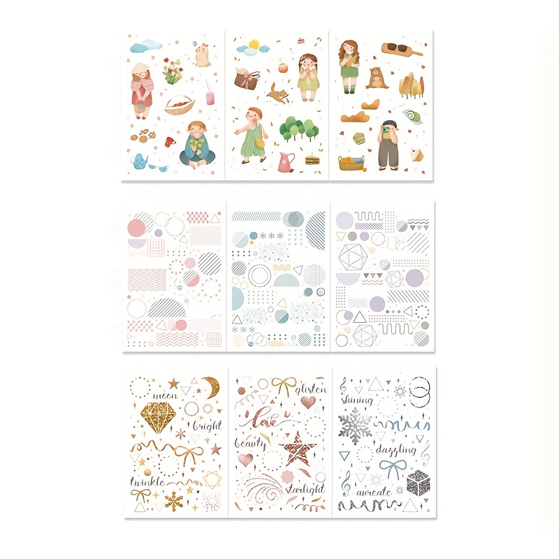 Washi Paper Stickers Hand Account Album Diary Diy Decorative - Temu ...