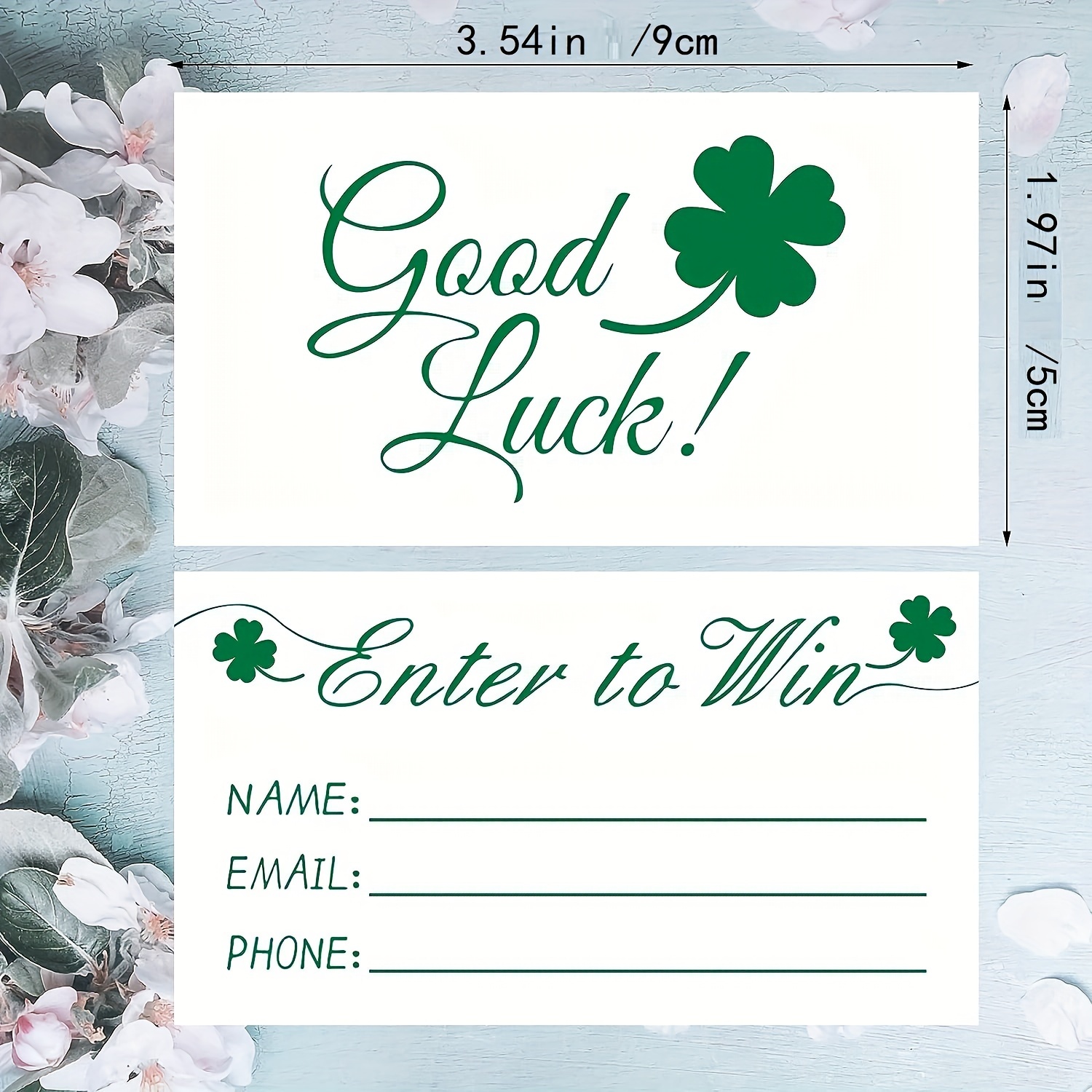 Good Luck Business Card Handwritten Personal Business Card - Temu