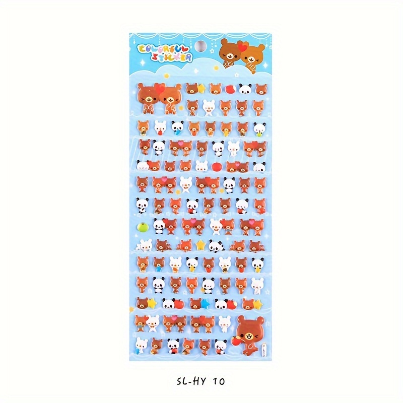 Sticker Gift Cartoon Three dimensional Small Animal Small - Temu Canada