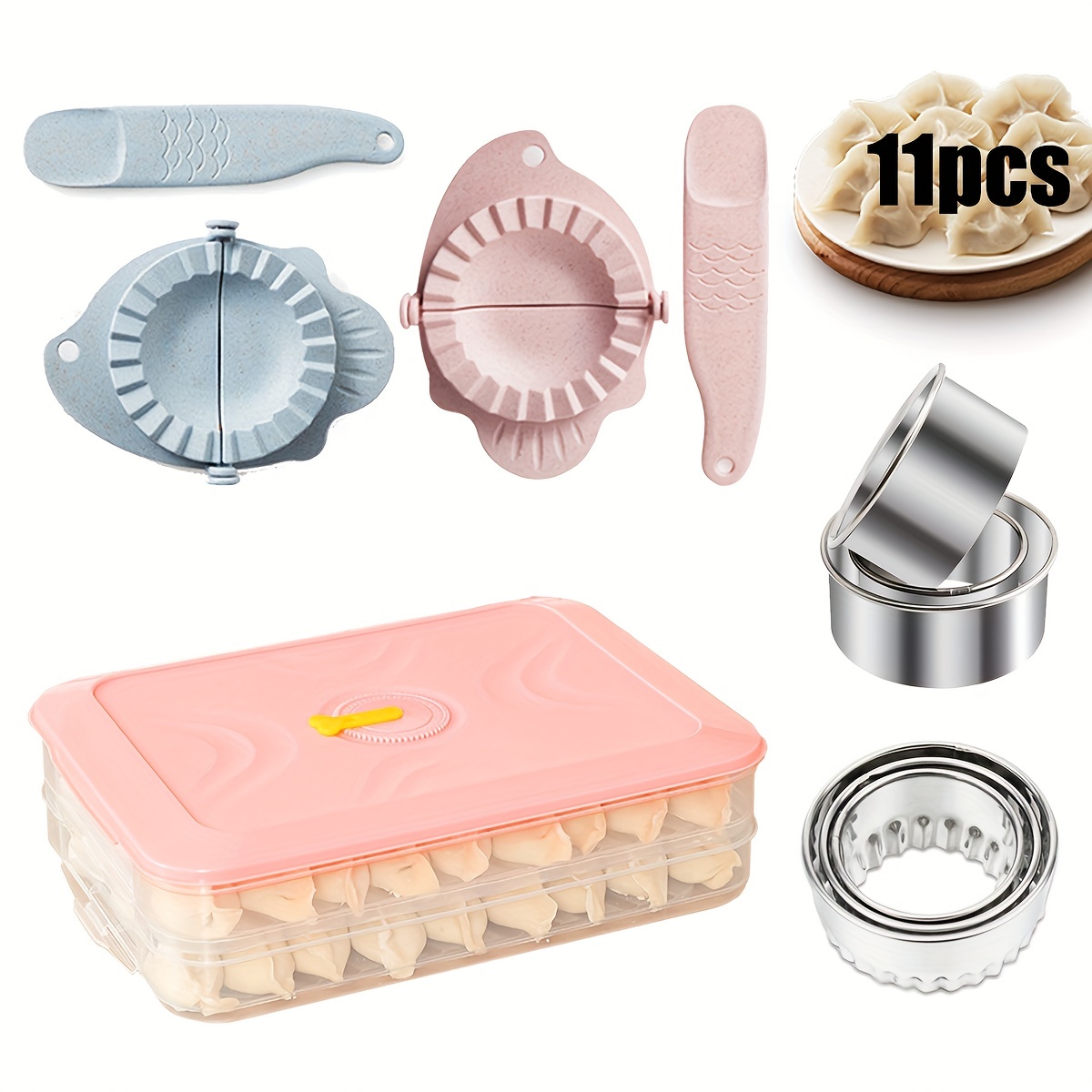 Dumplings Maker Tools Set Diy Dumpling Molds Double Layer - Temu Australia