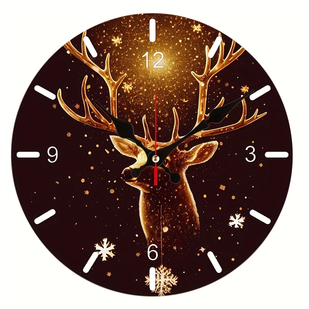wall clock silent non ticking wooden wall clocks battery - Temu Australia