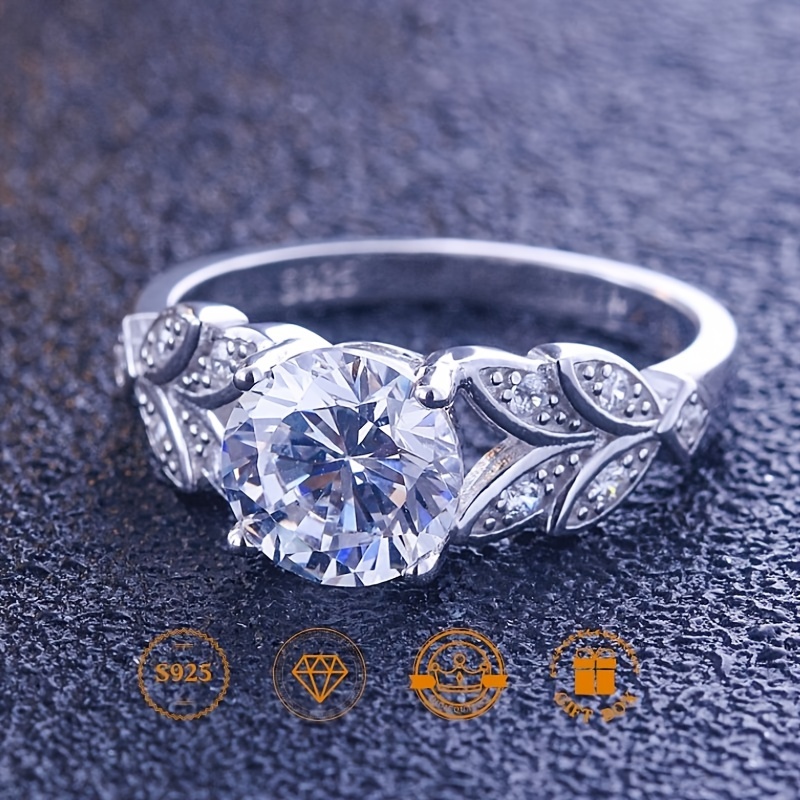 925 Silver Ring Leaf Design Men's Trendy Index Finger Ring - Temu ...