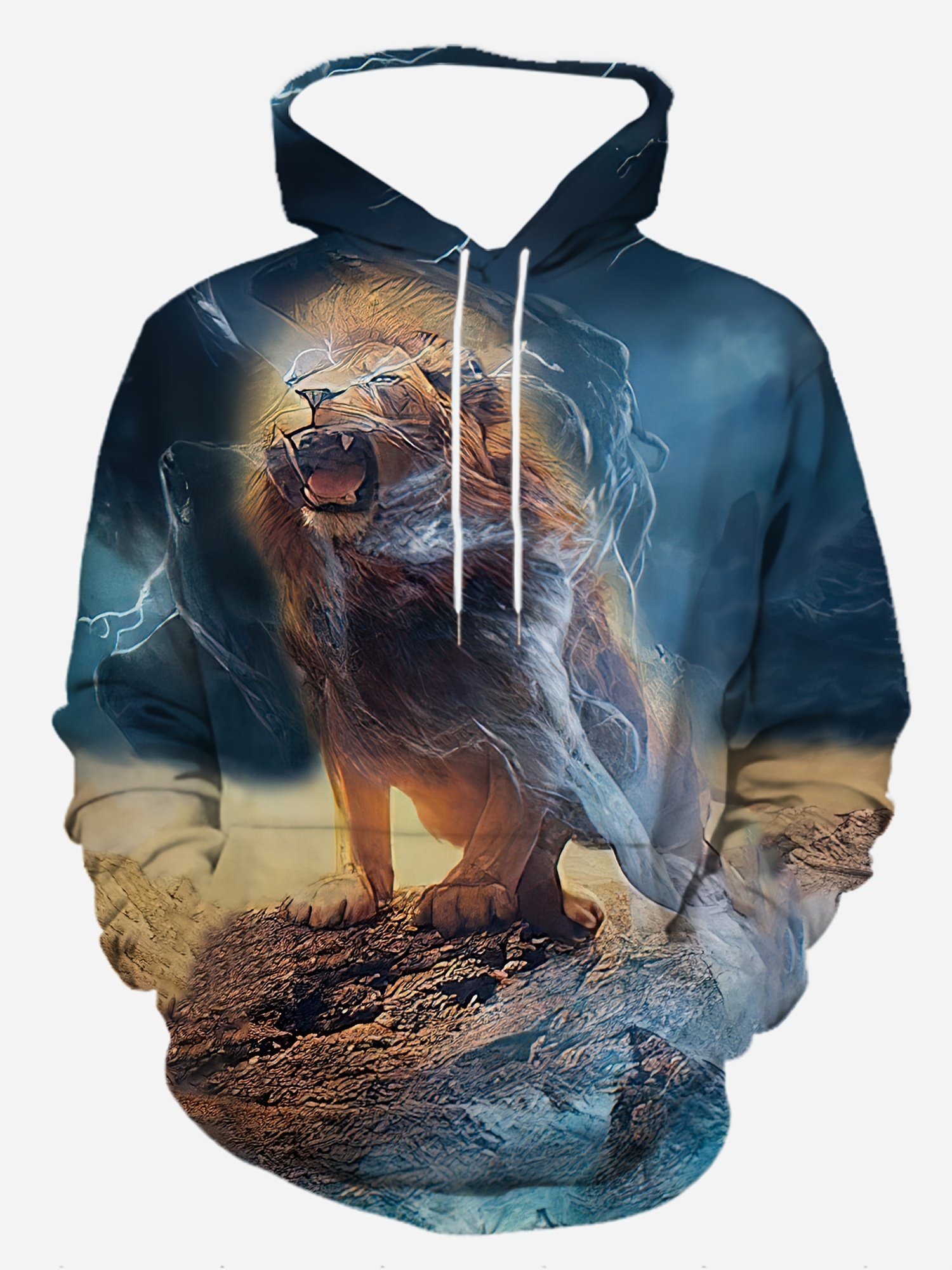 Plus Size Sudadera Capucha Estampado 3d Hombres Temu Mexico