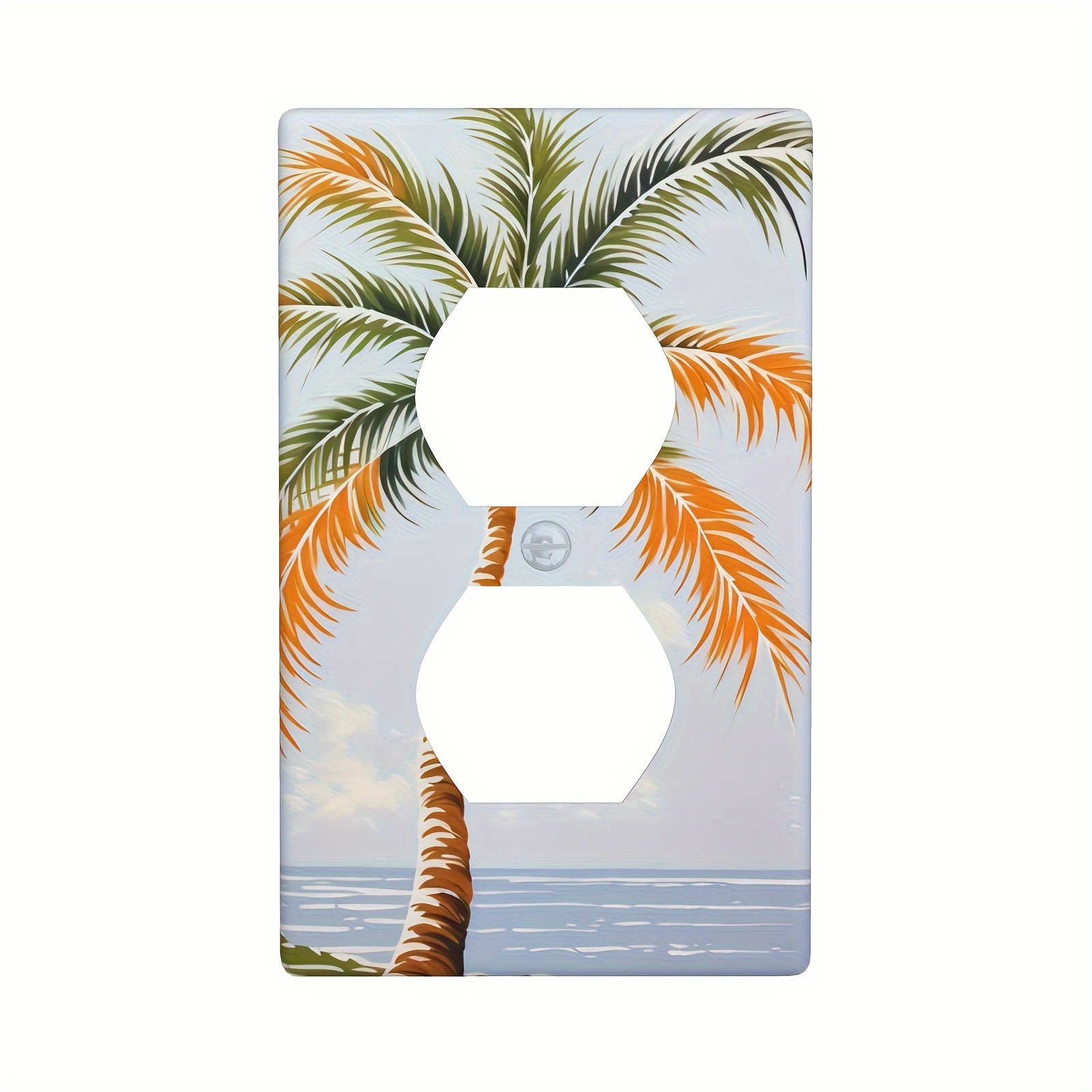 Landscape Coconut Tree Funny Wall Plate Light Switch Cover - Temu ...