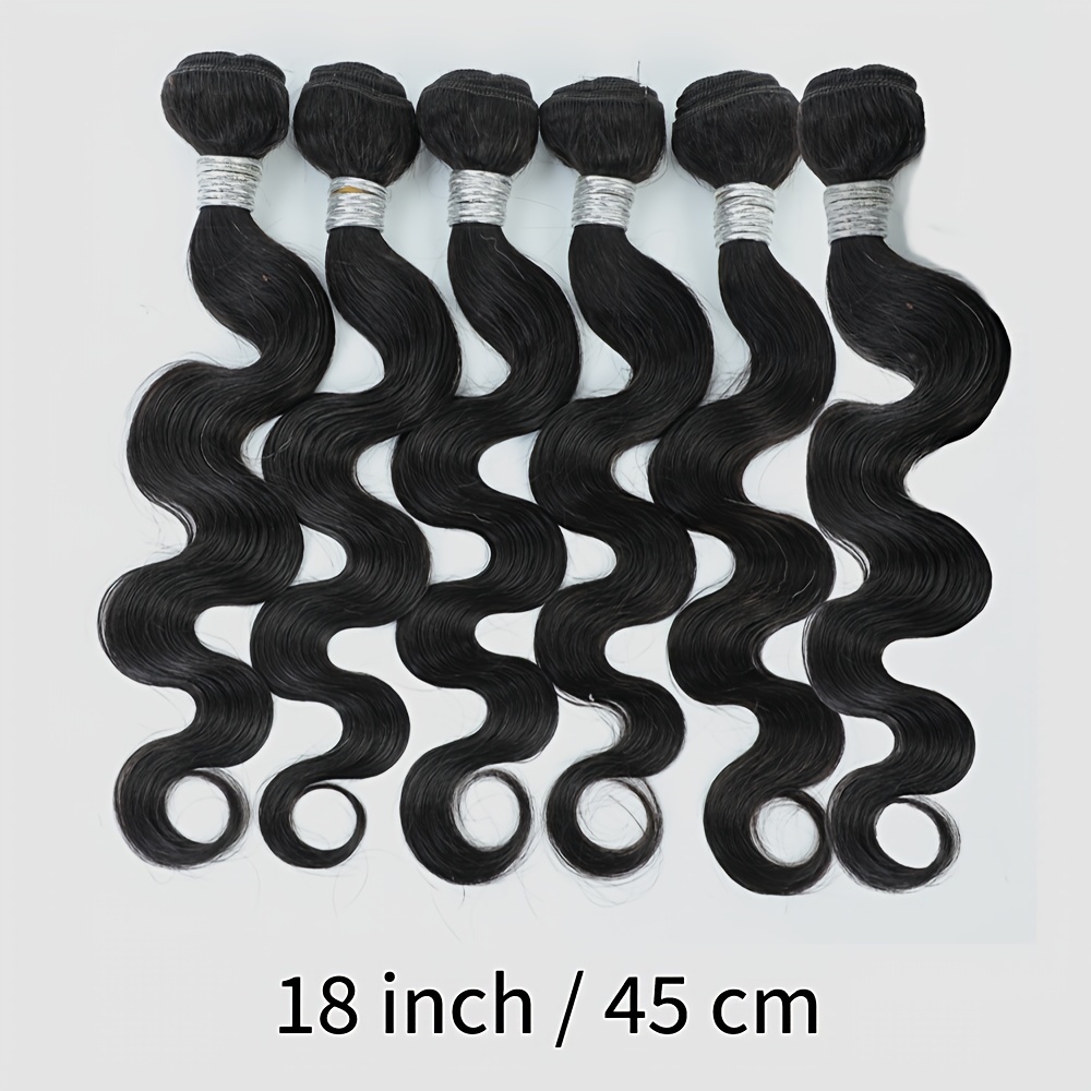 Packet Human Hair Bundles Body Wave Bundles Real Human Hair - Temu ...