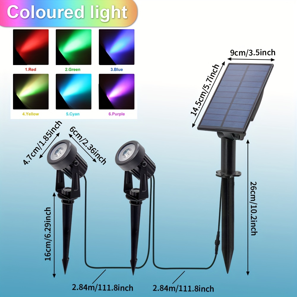 Double Head Solar Concentrating Lights Ip65 Waterproof Solar - Temu Norway