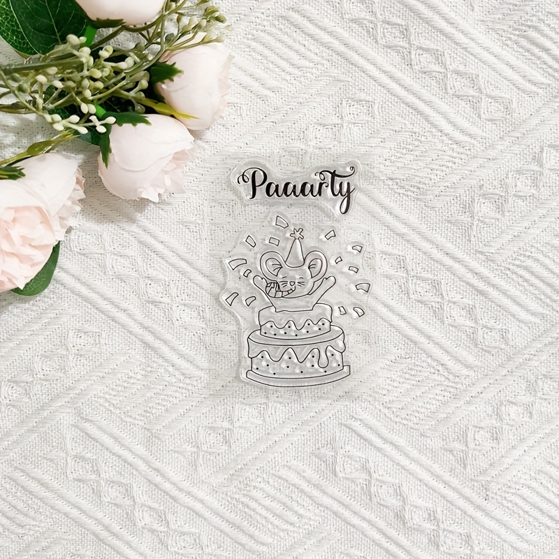 Little Mouse Diy Decorative Cartoon Transparent Stamp - Temu Australia
