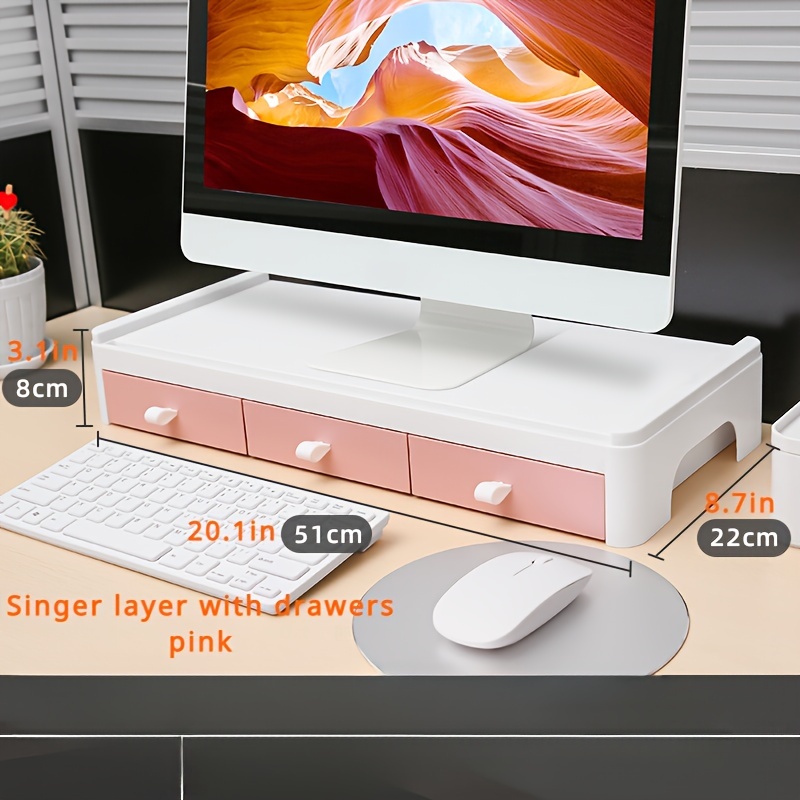 1pc Desktop Monitor Stand Laptop Computer Heightening - Temu United Kingdom