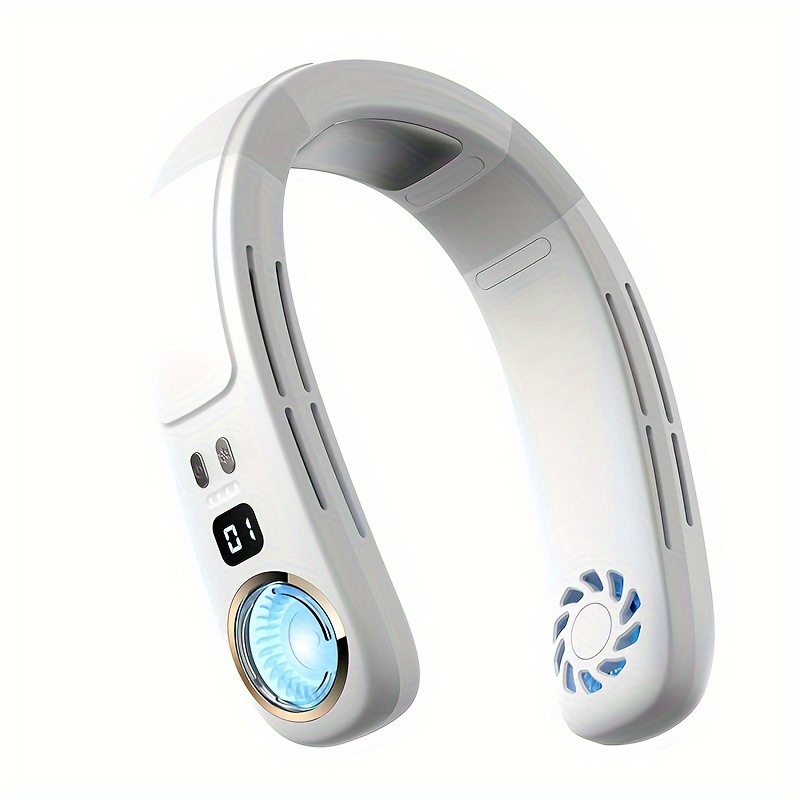 Mini Hanging Neck Fan 4000mah Cool Design Portable Wearable - Temu ...