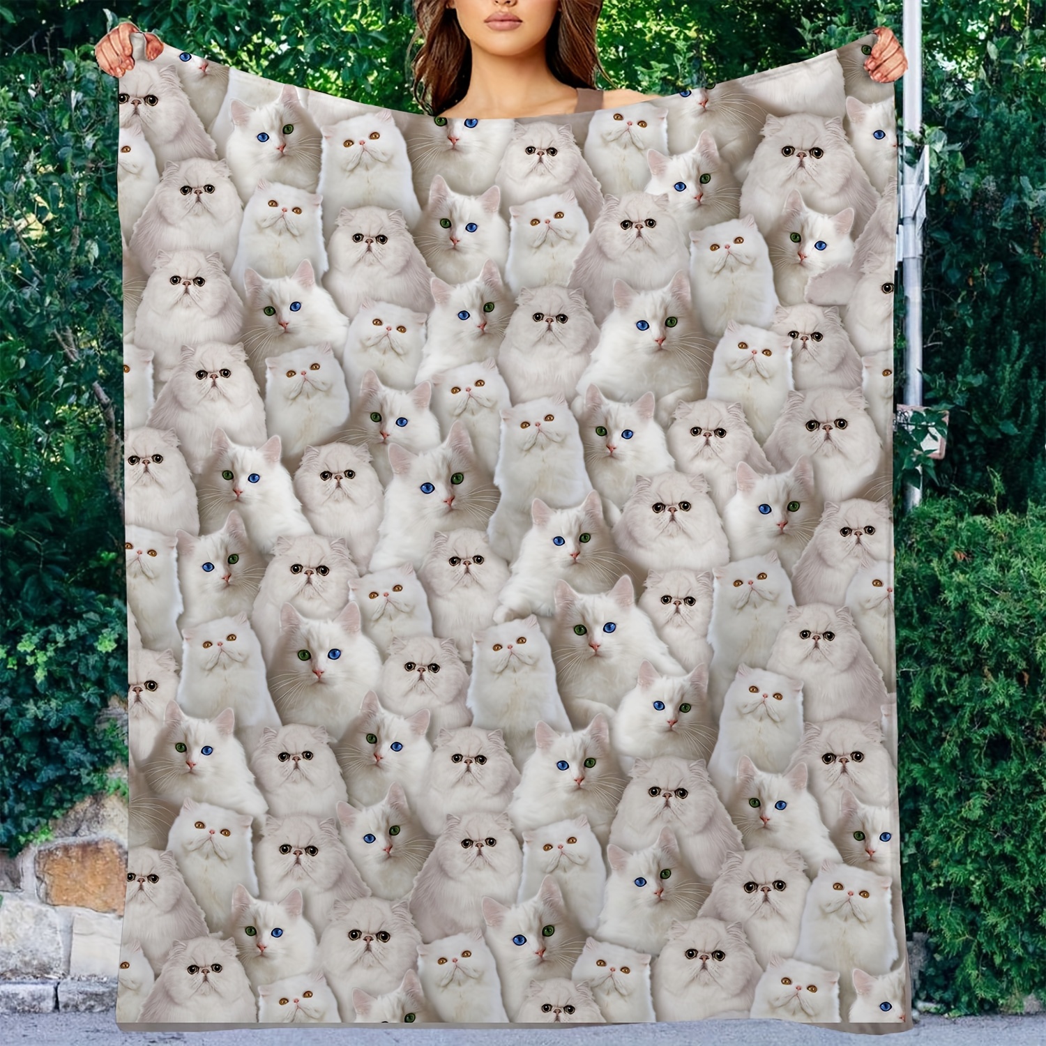 Cat Pattern Blanket Blanket For - Sports & s - Temu New Zealand