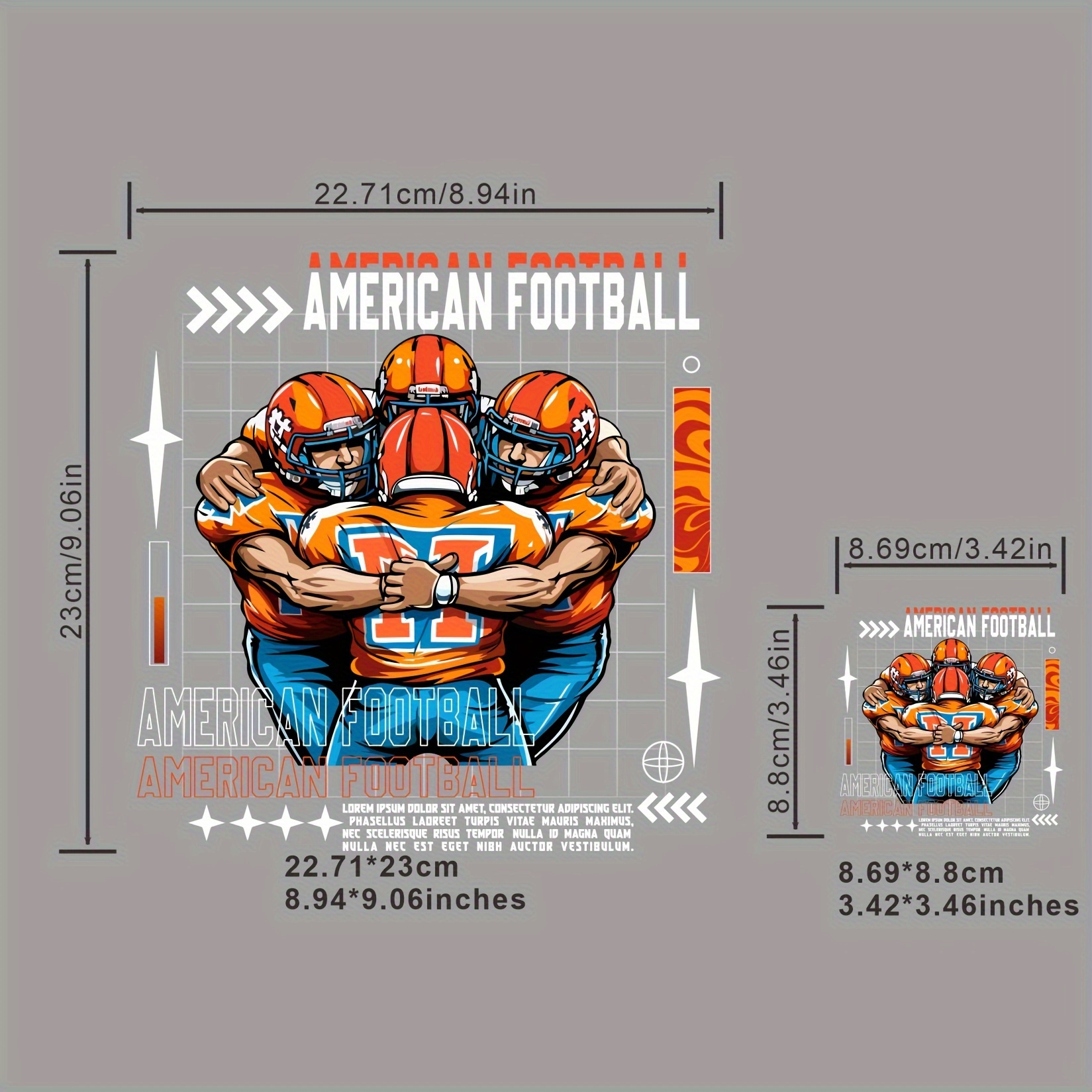 Dazzling Football Team Diy Washable Heat Transfer Stickers - Temu Australia