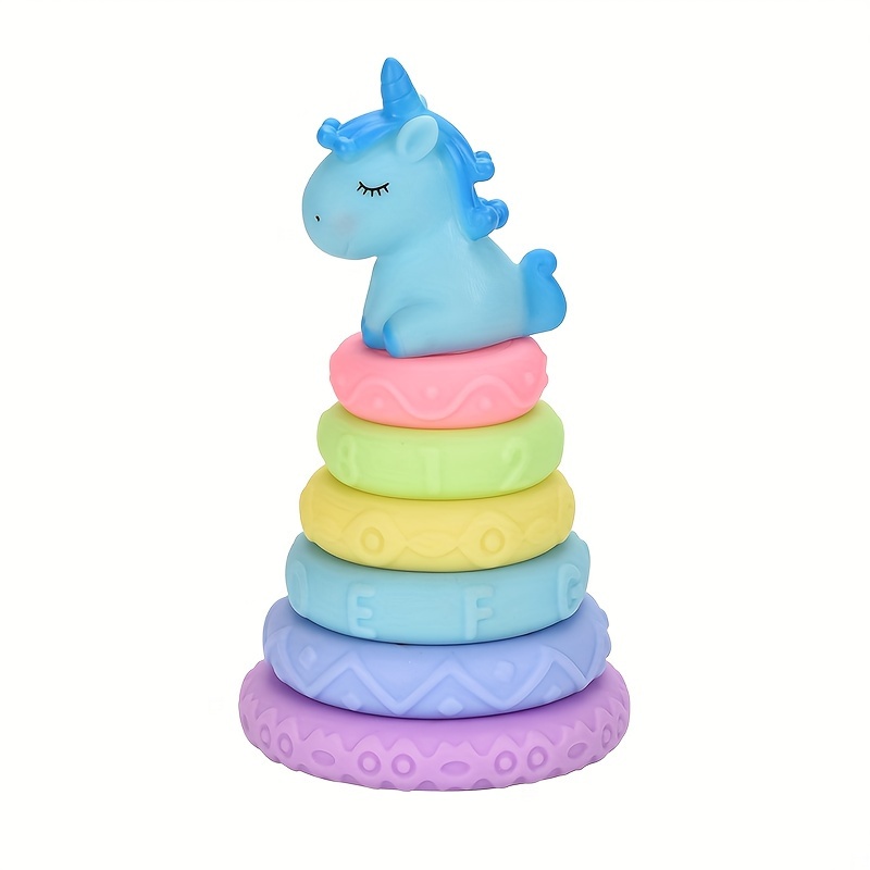 Bathroom Toys Water Toys 6 layer Stacking Fun Silicone Soft - Temu ...