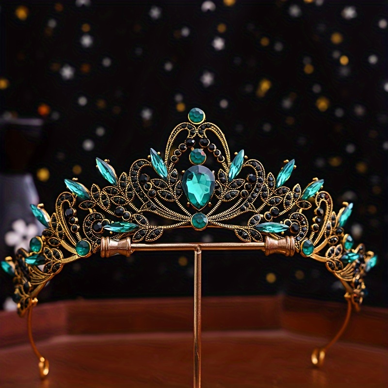 Vintage Baroque Crystal Tiaras Crowns Women Rhinestone - Temu United ...