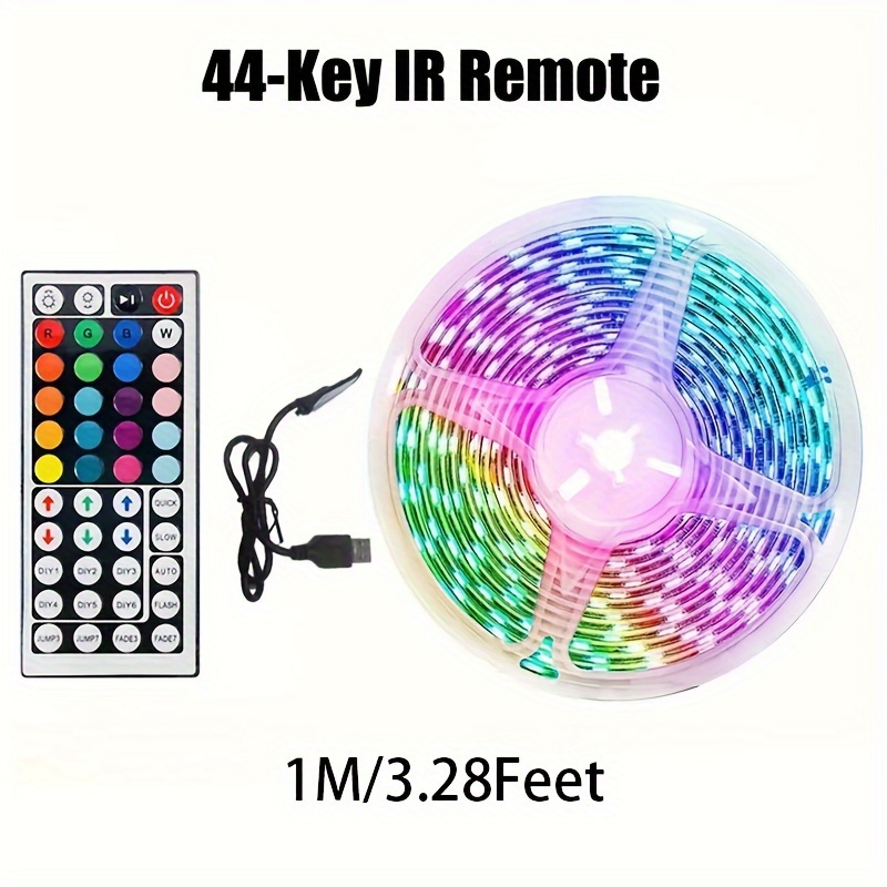 Led Strip Lights Rgb Music Sync Color Changing 44 Key Ir - Temu United ...