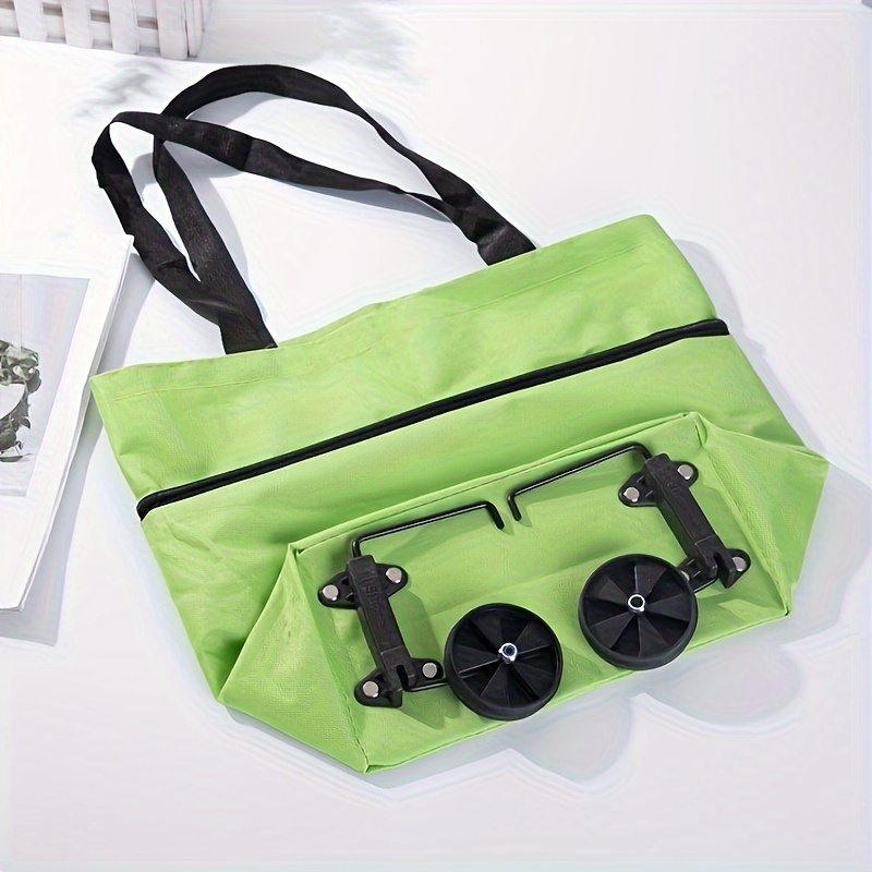 Foldable Travel Duffle Bag Trolley Suitcase Luggage Bag - Temu