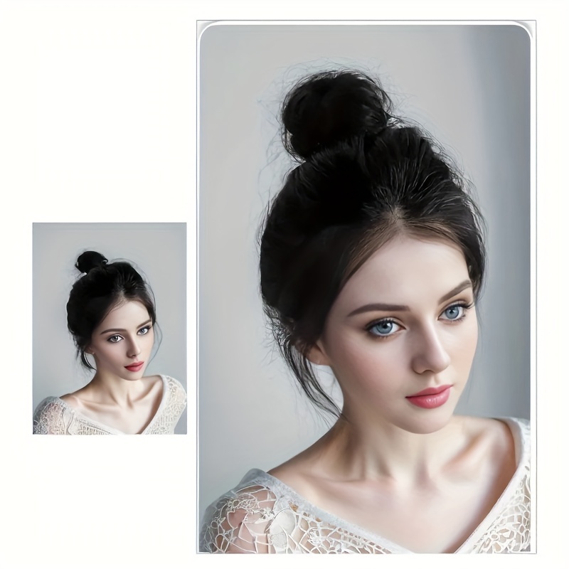 Diy 자동 감기 헤어 번들 헤어 번 번 헤어 피스 Chignon 포니테일 확장 합성 헤어 번 확장 Chig Temu