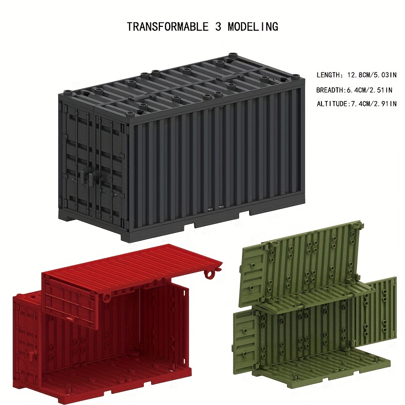 transformed three types containers smaller army weapons - Temu Australia