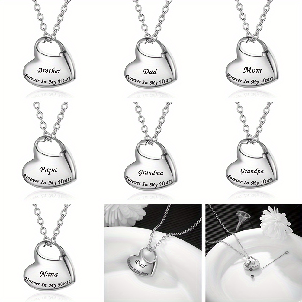 Stainless Steel Cremation Urn Necklace Pet Ashes Keepsake - Temu Australia