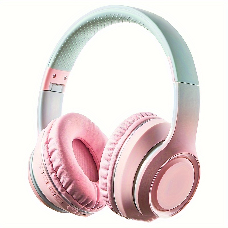 New Headset Wireless Headset Macaron Color Gradient Noise - Temu United ...